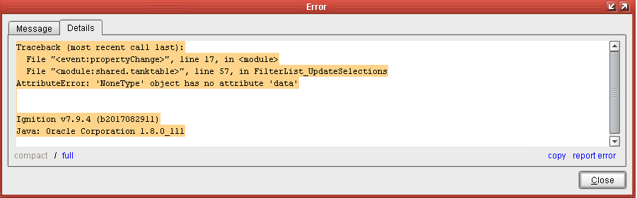 Script Error Dialogue Lacking Information Ignition Inductive